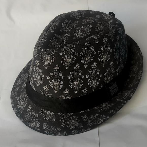 Disney | Accessories | Disney Parks Haunted Mansion Fedora Hat ...